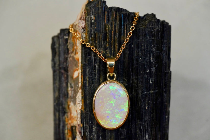 'Forest Breeze' Opal Solid Pendant – RedEarthOpal